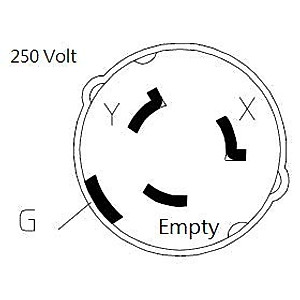 Parkworld 61049 Shore Power Generator 50A to Dryer 30A Adapter Power Cord SS2-50P to 14-30R, 1.5FT