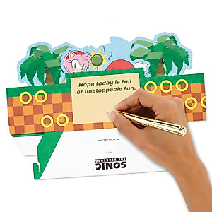 Hallmark Paper Wonder Sonic the Hedgehog Pop Up Card (Let the Good Times Roll) for Birthdays, Graduation, Congratulations