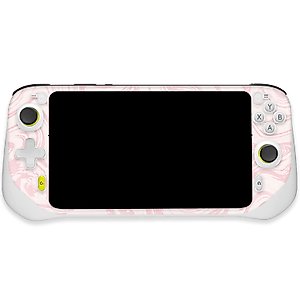 MightySkins Glossy Glitter Skin Compatible with Logitech G Cloud Gaming Handheld - Silky Pink | Protective, Durable High-Gloss Glitter Finish | Easy to Apply | Made in The USA