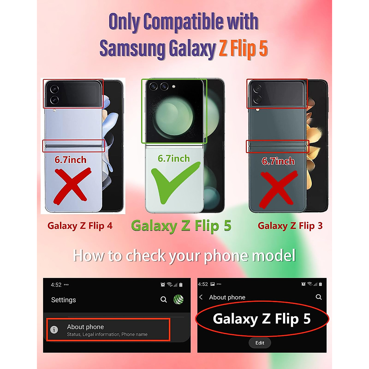 Funermei (2in1 for Samsung Galaxy Z Flip 5 Case Skull for Women Cute Kids Boys Phone Cover Funny Cool Skeleton Goth Design with Ring Stand Unique Teens Funda for Samsung Z Flip 5 Cases 6.7'' (2023)