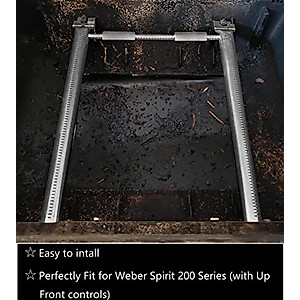 GasSaf 15.3 inch Flavorizer bar & 18 inch Burner Tube Set Replacement for Weber 7635 69785, Spirit 200 Series Spirit S-210, S-220, E-210, E-220, 3-Pack Stainless Steel Flavor Bar & Burner Tube Kit