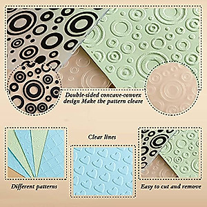 8 Pieces Embossing Folders Embossing Machine Template Paper Card Embossing Stencil for Card Making DIY Flower Scrapbook Photo Album Craft Decoration, 5.9 x 4.1 Inch