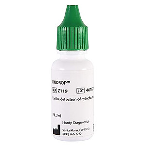 OxiDrops, Liquid Oxidase Reagent for Spot Test, 7ml, Dropper Bottle, by Hardy Diagnostics