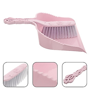 1 Set Broom and Dustpan for Desktop and Bed Cleaning Handheld Dustpan and Brush for Home and Dorm Use