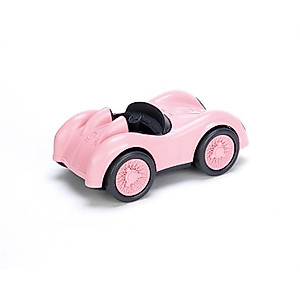 Green Toys Race Car, Pink - Pretend Play, Motor Skills, Kids Toy Vehicle. No BPA, phthalates, PVC. Dishwasher Safe, Recycled Plastic, Made in USA.