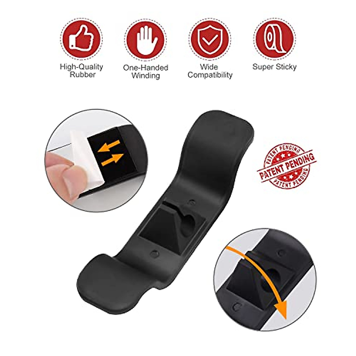 Cord Organizer for Kitchen Appliances 6 Pack Adhesive Cord Winder Wrapper Holder Cable Organizer for Small Home Appliances on Mixer,Blender,Coffee Maker