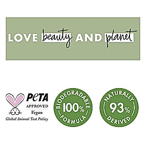Love Beauty and Planet Radical Refresher 100% Biodegradable Shampoo Detoxifying & Purifying Tea Tree Oil & Eucalyptus Vegan Shampoo 0% Sulfates, Silicones, Parabens, and Dyes 13.5 oz