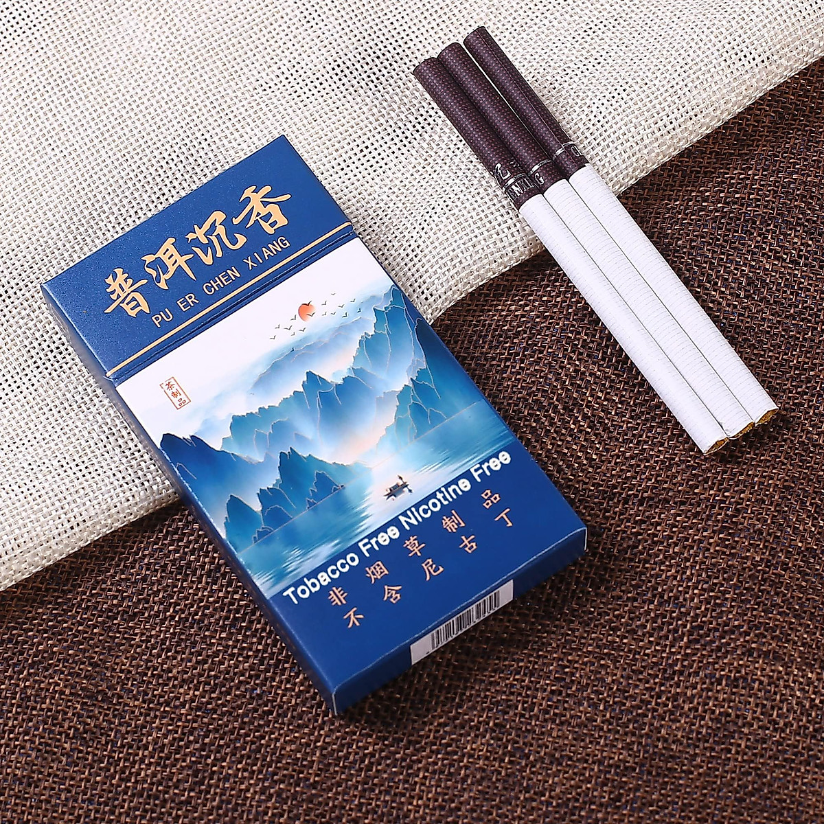 Herbal Cigarettes - Tobacco and Nicotine Free, Infused with Natural Herbs and Honey (4 Packs, 80 Smokes)