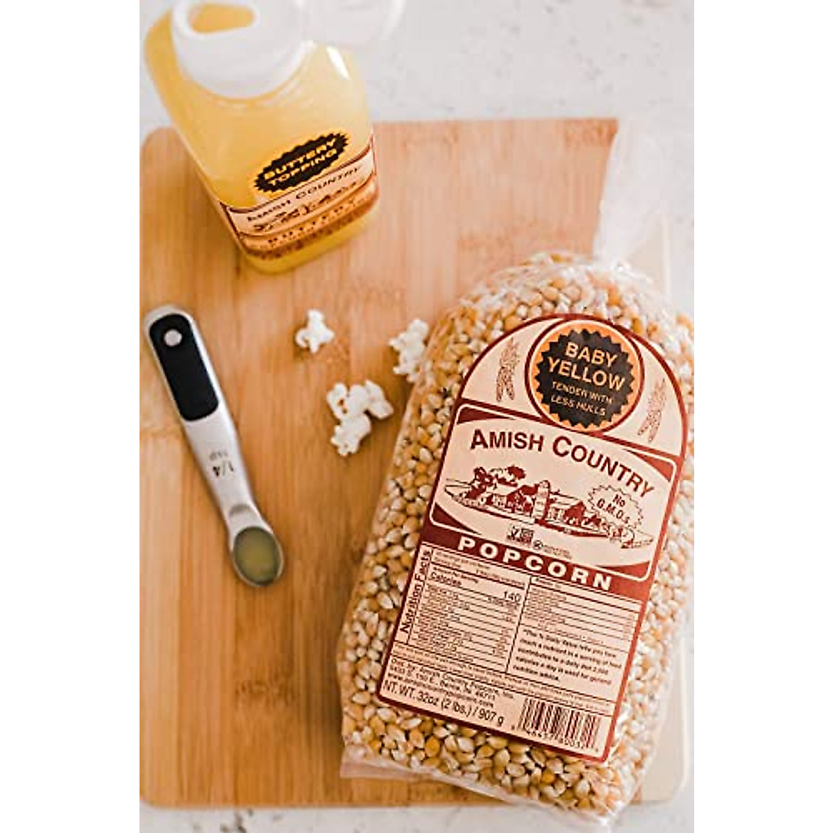 Amish Country Popcorn | 2 lb Bag | Baby Yellow Popcorn Kernels | Old Fashioned, Non-GMO and Gluten Free (Baby Yellow - 2 lb Bag)