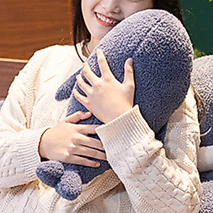Cute Whale Stuffed Animal Plush Toy Soft Whale Plush Hugging Pillow for Kids Adults Birthday Gifts 25 cm
