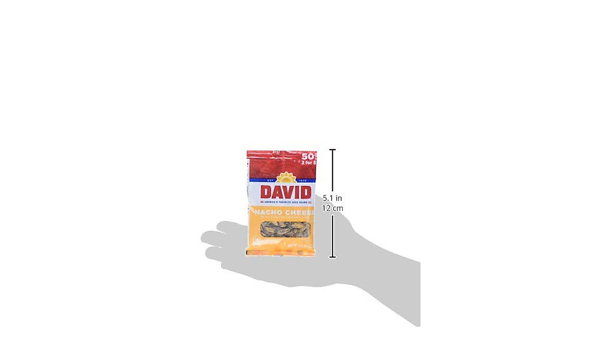 David Nacho Cheese Sunflower Seeds - 36 Count Pack