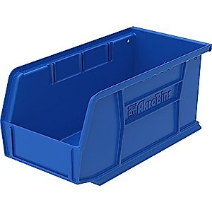 Akro-Mils 30230B Bins, Unbreakable/Waterproof, 5-1/2-Inch X10-7/8-Inch X5-Inch, Blue