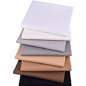 Aubliss 8pcs Fat Quarter Fabric Bundles (100% Cotton - 19.6‘’ x 19.6‘’ / 50cm x 50cm) Quilting Cotton Craft Fabric Pre-Cut Squares Sheets for Patchwork Sewing Quilting Crafting