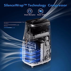 9000 BTU Mini Split Air Conditioner, 23 SEER2 Mini Split AC/Heating System, Inverter Ductless Air Conditioner w/Alexa,Pre-Charged & 16.4ft Installation Kits, 115V AC Unit Cools Room up to 450 Sq. Ft