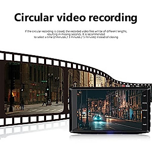 1080P Front and Rear Dash Cam for Car - Smart Driving Recorder - Car Driving Recorder with Night Vision, Seamless Loop Recording, Emergency Video Lock - Dashcam with 4.0Inch IPS