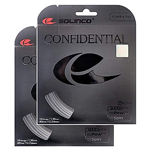 Solinco Confidential Tennis String - 2 Pack - 16 (1.30)