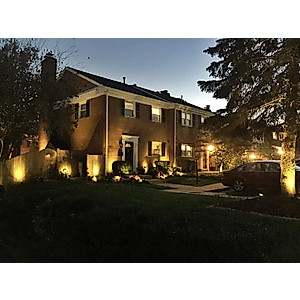 URPOWER Solar Lights Outdoor, Adjustable Solar Spot Lights Outdoor, 2-in-1 Waterproof Solar Landscape Spotlights Wall Light, Dusk-to-Dawn Solar Powered Outdoor Light for Garden, Yard (2 Pack Warm)