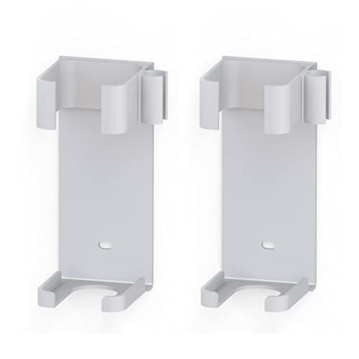 DODAMOUR 2 Pack Wall Mount Curling Iron Holder, Hair Curler Storage Organizer Stand, Hairdressing Hanging Rack for Flat Irons, Curling Wands, Hair Straighteners, Combs (White)