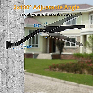 KUFUNG Solar Lights Outdoor, 48 LED Wireless Waterproof Security Motion Sensor Light Outdoor for Deck, Fence, Patio, Front Door, Landscape, Yard, Driveway, Path (1 Pack)