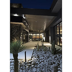 Progress Lighting Cylinder Collection 6" Modern Outdoor LED Wall Lantern Light Black