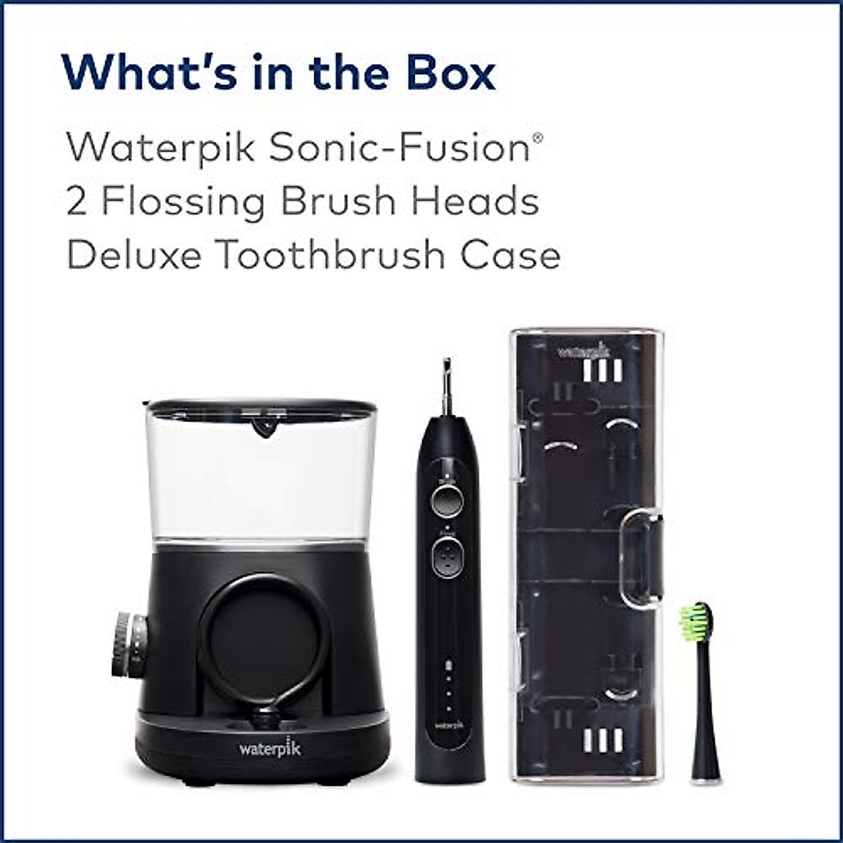 Waterpik Sonic-Fusion Flossing Toothbrush, Black