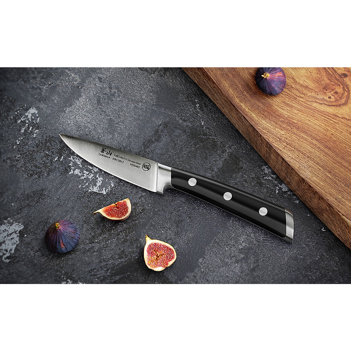 Cangshan S Series 1020403 German Steel Forged Paring Knife, 3.5-Inch Blade
