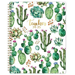 2024-2025 Teacher Planner - Lesson Planner 2024-2025 from Jul 2024 - Jun 2025, 8'' x 10'', Lesson Plan Book, Weekly & Monthly Lesson Planner with Quotes