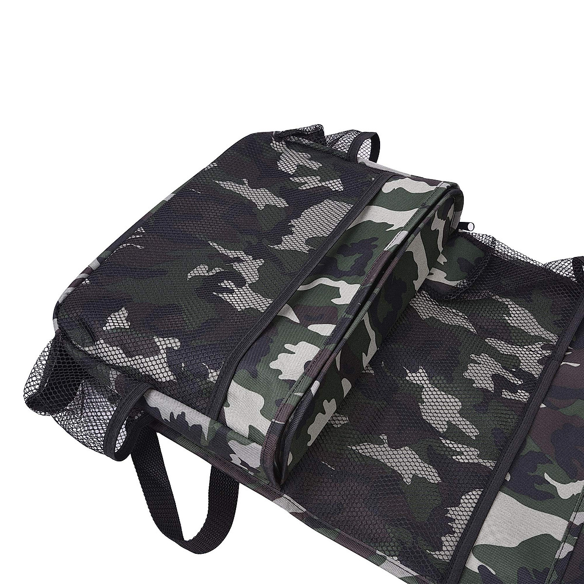 FH Group Multi-Pocket Camo Print Seat Back Organizer with Cooler - Backseat Organizer for Kids-Universal