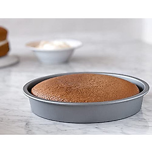 OvenStuff HG368-AZ Nonstick Bakeware 9" Round Cake Pan, Set of 3