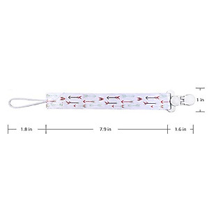 Habadeer Baby Pacifier Clips Girls 4 Pack Universal Pacifiers,Teething Toys, Baby Bibs