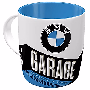 Nostalgic-Art Retro Coffee Mug, BMW – Garage – Gift idea for car accessories fans, Large Ceramic Cup, Vintage Design, 11.2 oz
