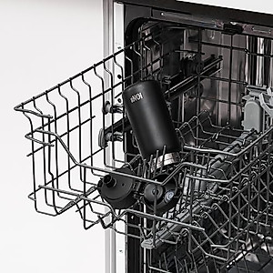 Ion8 Kids Water Bottle, Steel 400 ml/13 oz, Leak Proof, Easy to Open, Secure Lock, Dishwasher Safe, Hygienic Flip Cover, Carry Handle, Easy Clean, Durable, Scratch Resistant, Carbon Neutral, Black