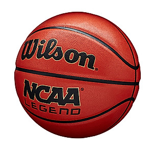 Wilson NCAA Legend Basketball - Size 7 - 29.5", Orange/Black