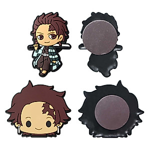 11Pcs Japanese Anime Cute Kawaii Refrigerator Magnets, Funny Cartoon Fridge Magnets, Office Whiteboard Magnets, Home Decoration