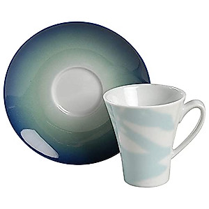 Crate & Barrel Mist Demitasse Cup & Saucer