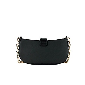 Michael Kors Carmen XS Leather Pouchette Shoulder Bag (Black)