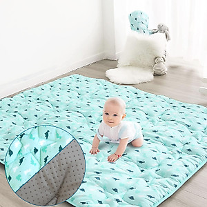 Baby Play Mat for 71'' x 59'' Playpen, Large & Thick Baby Mat for Floor, Playmat for Babies and Toddlers, Non Slip Cushioned Baby Crawling Mat for Playpen, Easy Clean Foam Play Mat, Dinosaur