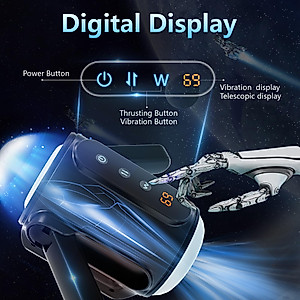 Automatic Male Masturbator Sex Toy with 9 Thrusting & Vibration Settings, Penis Pump Male Sex Toys for Men, Adult Toys Pocket Pussies with Foldable Handles, Male Stroker Adult Sex Toys & Games