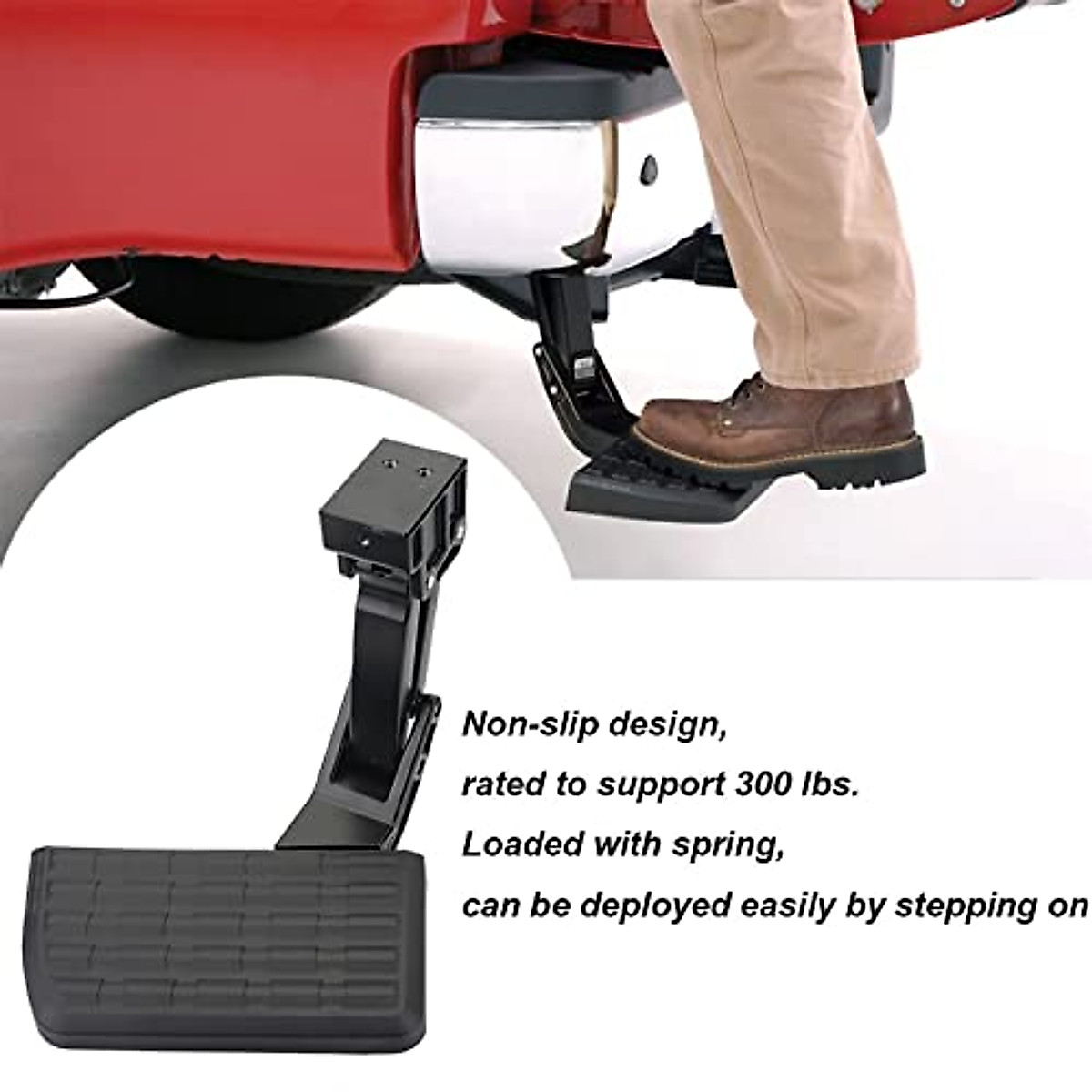 ZZDSNJ Truck Bed Side Step Retractable Bumper Step Uni for 2015-2020 Ford F150 75312-01A