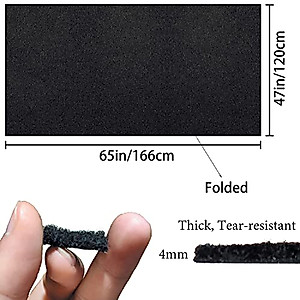 Chimailong Speaker Box Carpet Fabric Black: Car Trunk Truck Auto Automotive Liner Speakers Subwoofer Interior Cover Roll Carpeting for Sub Box Polyester Fiber Material 47 X 65 in 21.25 Sqft（Folded）
