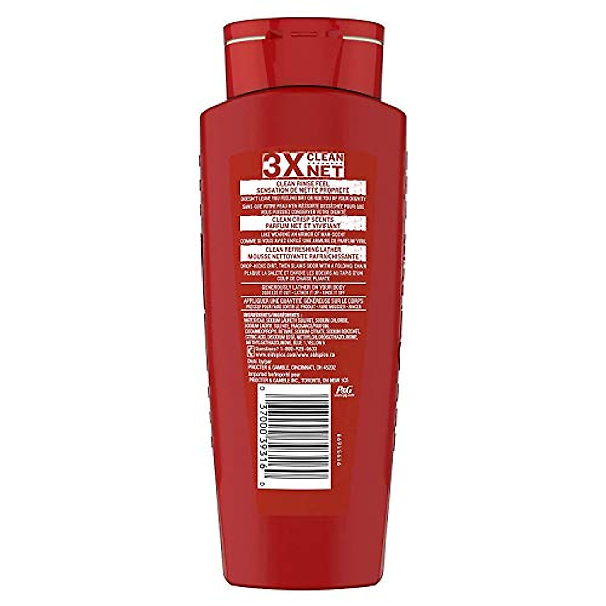 Old Spice High Endurance Body Wash for Men, Pure Sport Scent, 18 FL OZ (532 mL) (Pack of 4)