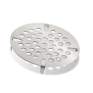 STEADYKLEEN - 3.5-inch Commercial Sink Strainer on 3 Tier Sink Twist Waste Drain, Durable Flat Kitchen Strainer with Tabs, (not Meant for Residential use)