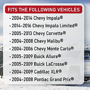 HVAC Heater Blend Door Actuator - Compatible with Chevrolet Impala 2004-2013 Vehicles - 1573517, 1574122, 15844096, 22754988, 52409974, 604-108, 15-74122, 604108 - Temperature Air Door Impala Actuator
