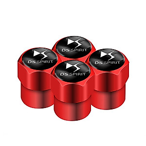 4 PCS Car Tyre Valve Caps for DS DS3 DS4 DS4S DS5 5LS DS6 DS7 DS9 Stem Dust Covers Airtight Seal Tire Valve Stem Caps Tyre Valve Cover Accessories,A