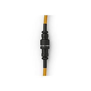 Glorious Coiled Keyboard Cable – Coiled USB C Cable Artisan Braided Cables for Mechanical Gaming Keyboard Coiled Cable - Custom Keyboard Cable (Glorious Gold)