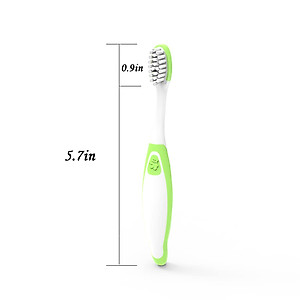 Kadielona Monond N-amboo Bulk Kids Toothbrush for 2-8 Years Extra Soft Bristle Pack of 12