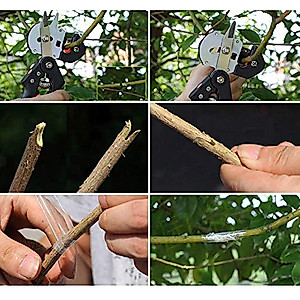 LCDCM Portable Fruit Tree Grafting Machine Garden Grafting Seedlings Grafting Machine with Foliage Trimming Scissors Grafting Cutting Tool Set (Grafting Shear)