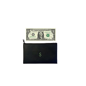 Cash/Money Pouch/Bag Perfect Size, Waterproof, 7.7 in x 4.5 in, Travel Pouch/Bag with Cash Icon/Symbol/Dollar/$ Sign. Cash Organizer. Junk Drawer Organizer. Pencil Pouch with Dollar Sign