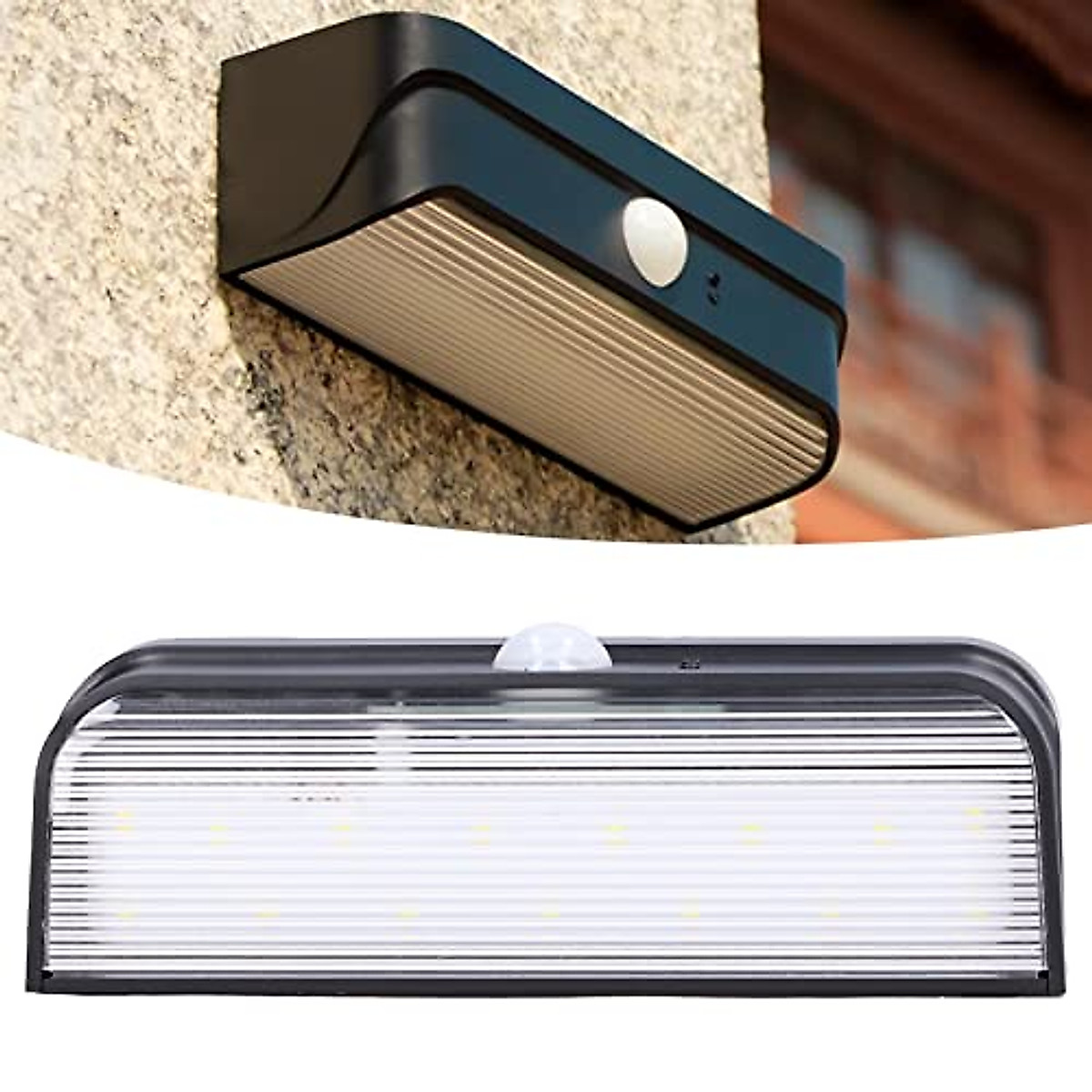 LED Outdoor Lights, IP65 Waterproof Body Induction LED Wall Light Energy Saving Highly Durable Heat Resistant for Garden for Corridor for Home
