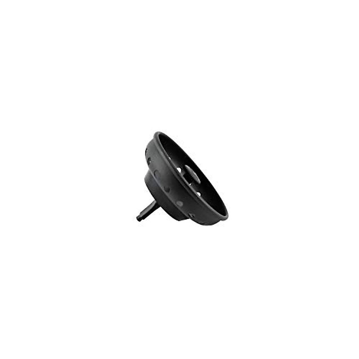 Plumb Pak K5414BLK Keeney Stainless Steel Kitchen Sink Strainer with Fixed Post Basket, Fits Standard 3-1/2-Inch Openings, 3-1/2 In. to 4 In, Black